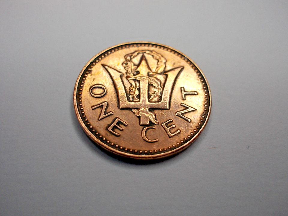 Barbados 1966-1976 1 CENT 10th Anniversary Independence Coin | eBay