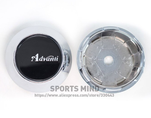 4x69mm Advanti Black Silver Decals Badges Wheel Caps Hubcaps Rim Caps ...