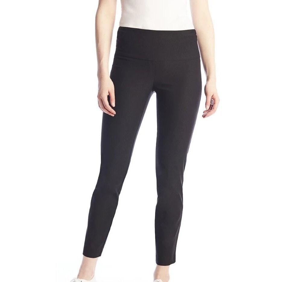 Up! Pants 28" Basic Slim Leg Tummy Control Pants Pull… - Gem