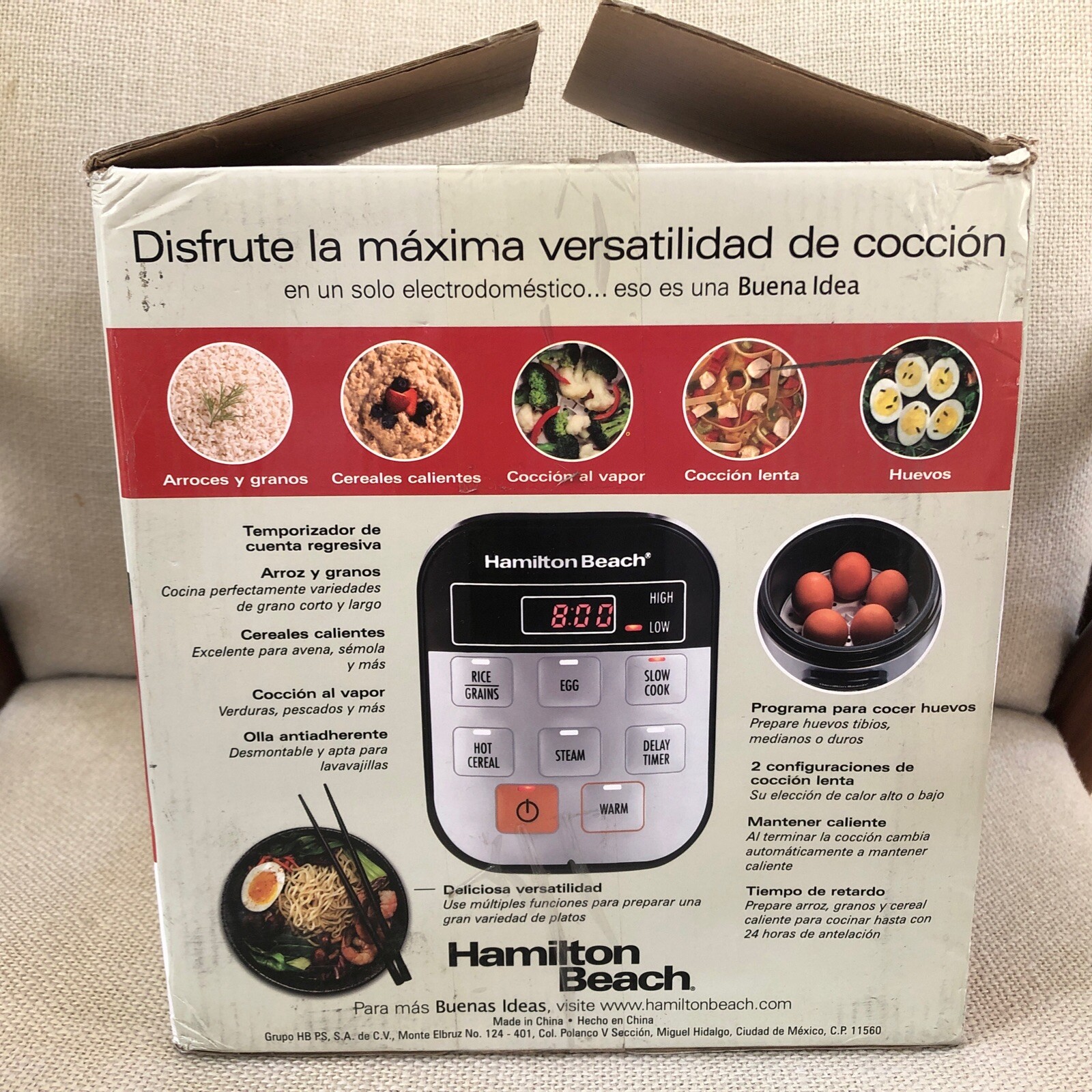 Hamilton Beach Compact Multi Cooker 1.5 Quart Model 37524 In The Box ...