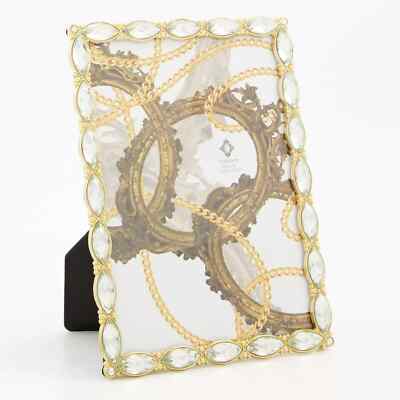 Photo/Picture Frame Gold Tone Embellished Frame by Concepts 5 x 7 ...