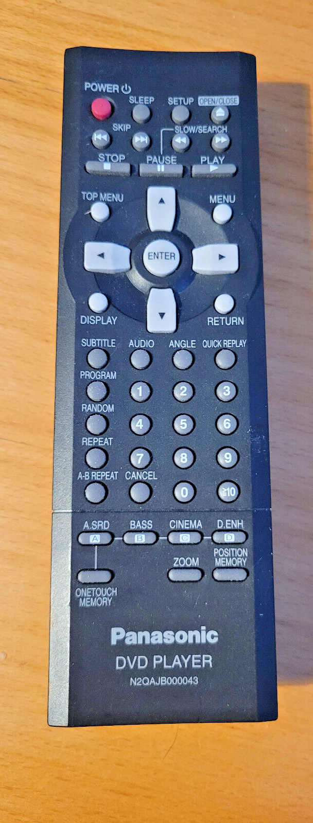 Genuine Panasonic DVD Remote Control N2QAJB000043 | eBay