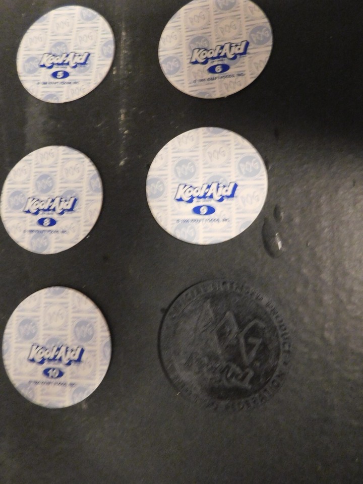1995 Kool Aid pogs complete set of 1-10 and Kool-Aid slammer | eBay