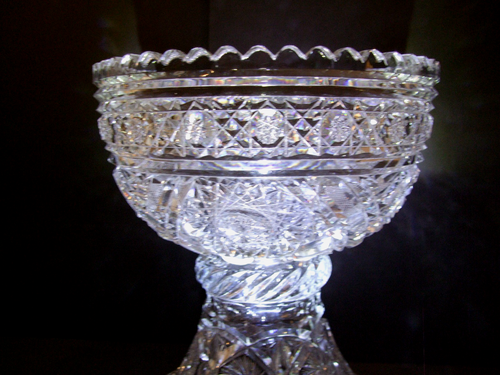 ABP American Brilliant Cut Punch Bowl Fantastic Sharp Cuts | eBay