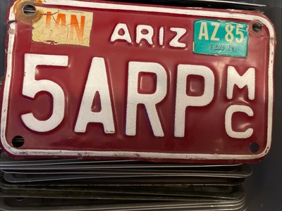 1984 Arizona Motorcycle License Plate 5ARP Mc | eBay