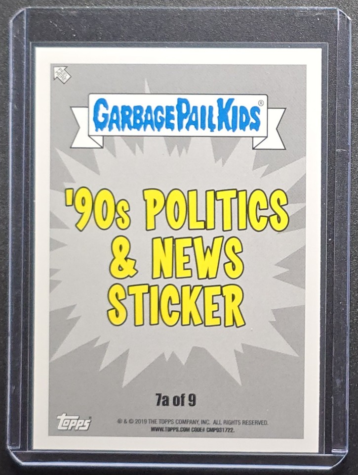 2019 Garbage Pail Kids 90s Politics & News Joy Rider 7a | eBay