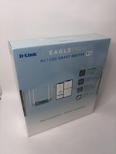 Brand New - D-Link R12, Eagle Pro Ai Smart WiFi Internet Router (AC1200 ...