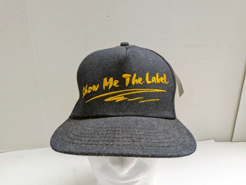 SMWIA Show Me The Label Sheet Metal Union Snapback Hat Denim Cap NWT | eBay