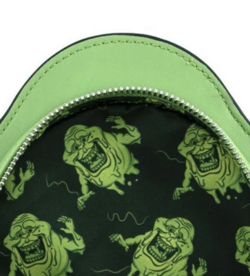 LOUNGEFLY Ghostbusters Green Slimer Mini Backpack Crossbody bag Or ...