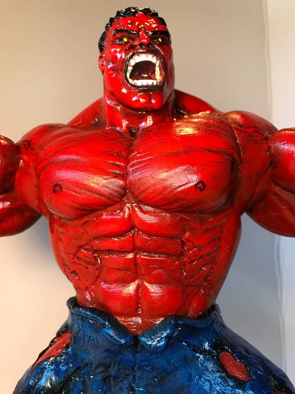 13" 1:6 Scale Red Hulk MCU Figure Statue - Custom Modified - Only One ...