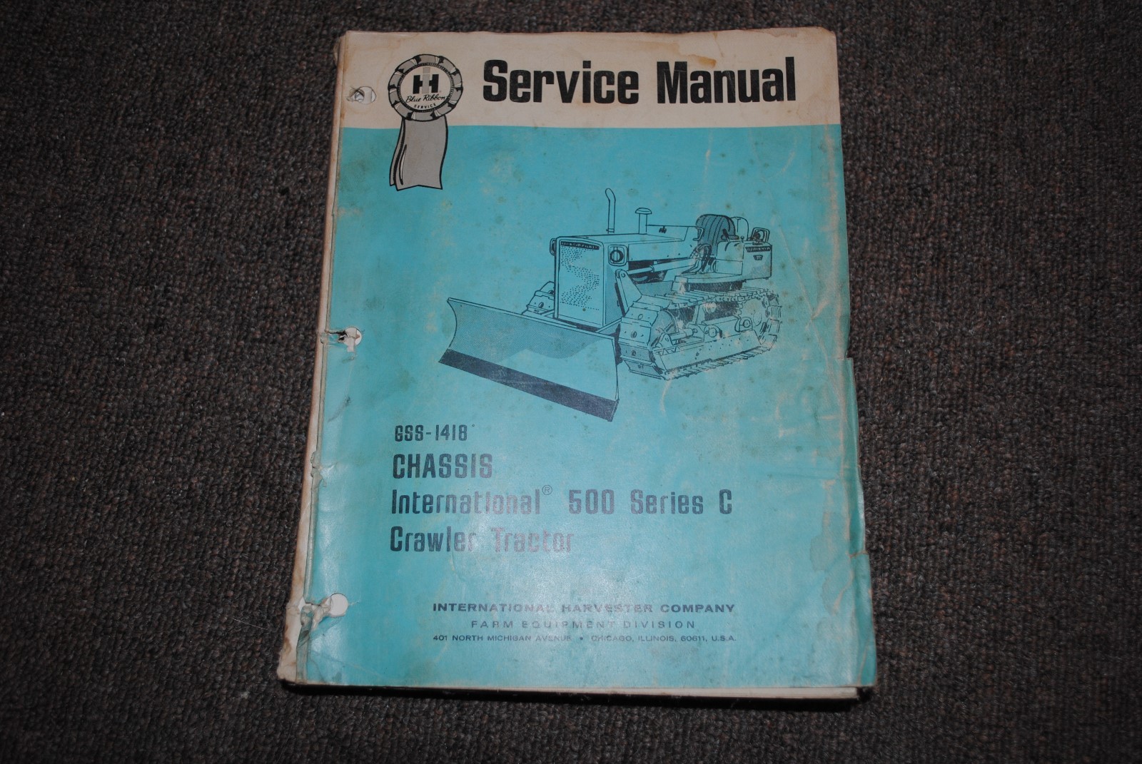IH 500 SERIES C CRAWLER CHASSIS SERVICE MANUAL (GSS-1418) | eBay