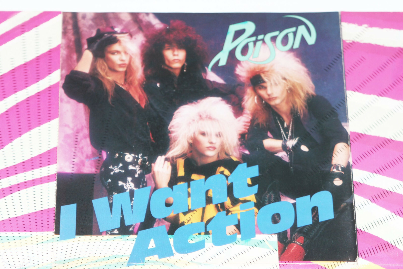 Poison - I Want Action / Play Dirty - 45 Record w/ Poster Sleeve 1986 ...