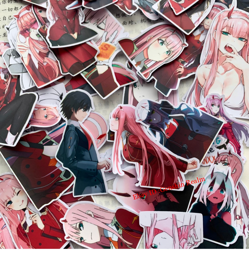 Anime DARLING in the FRANXX Zero Two Waterproof Stickers Decoration ...