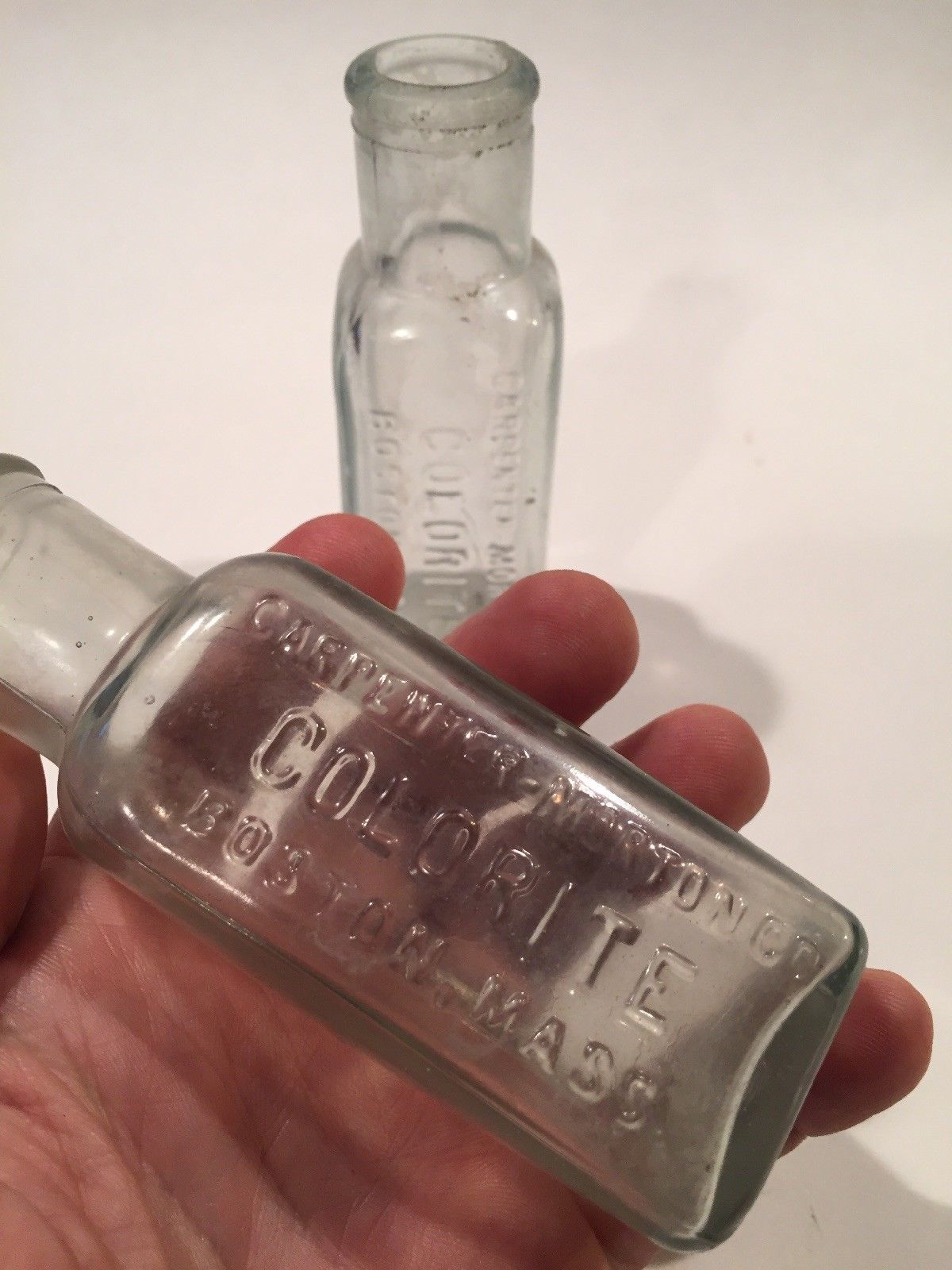 1900 TWO (2) Carpenter-Morton Co Colorite Boston MA Dye Bottles VB-0527 ...