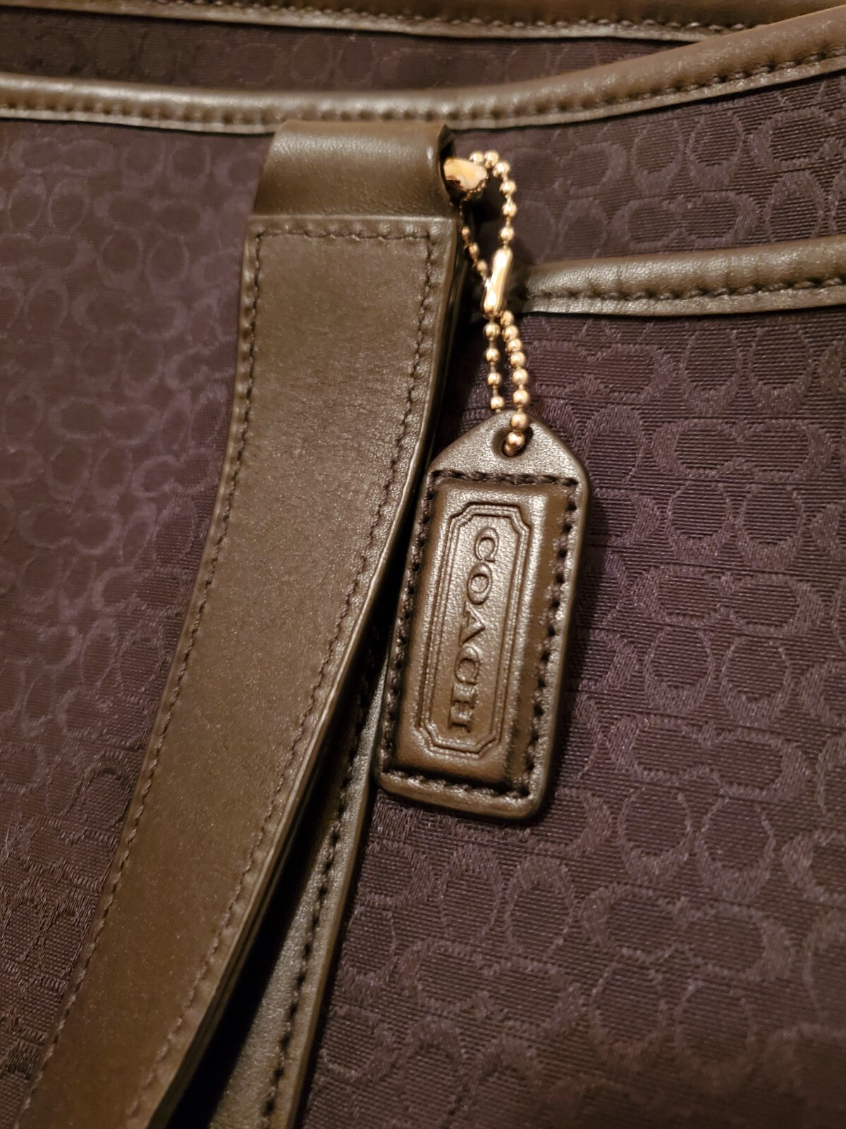 Vintage Coach tote bag canvas/leather H0785-F77014 | eBay