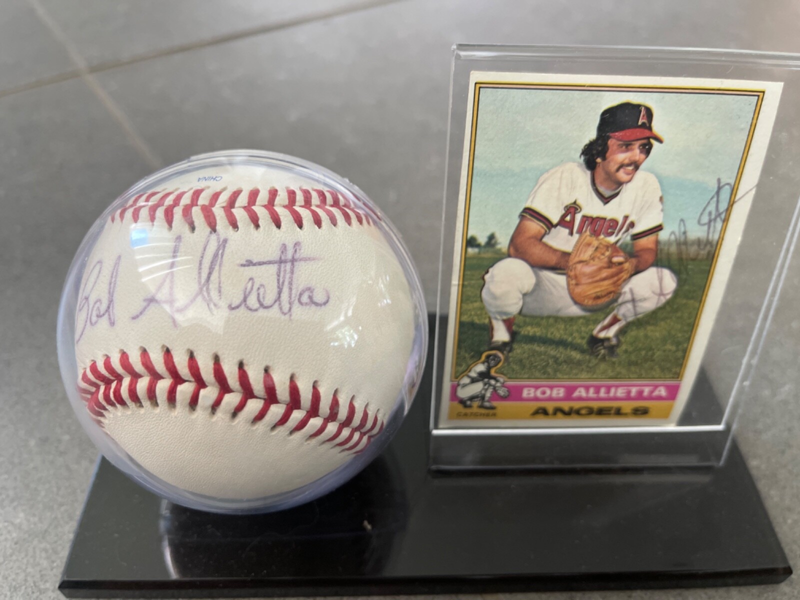Bob Allietta Signed Baseball Signed Tops 1976 Baseball Card | eBay