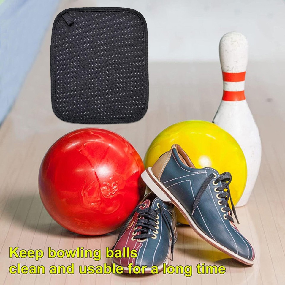 Bowling Ball Towel Shammy Pad Rag Bowling Microfiber Towel Non-Slip ...