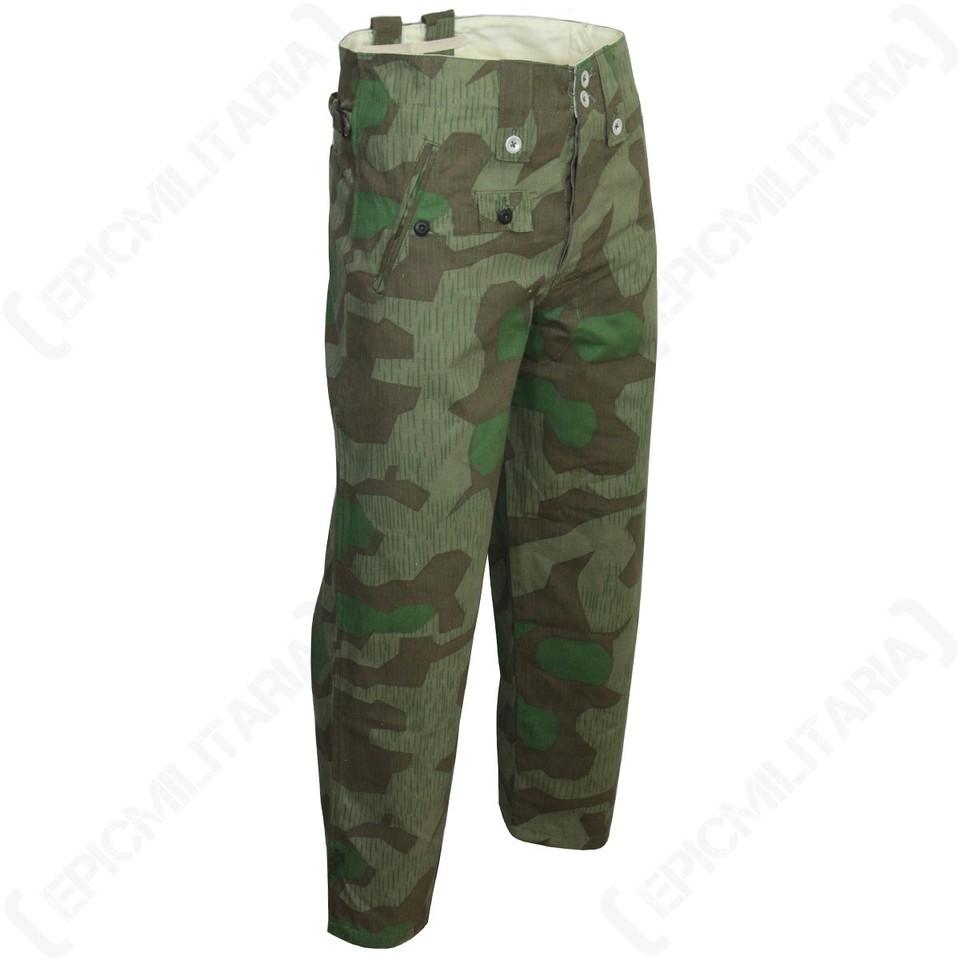 WW2 German M40 Splinter Camo Trousers - Repro Army Military Solider ...