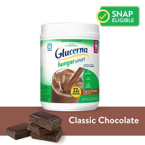 Glucerna Hunger Smart Powder, Diabetic Protein Shake, Classic Chocolate ...