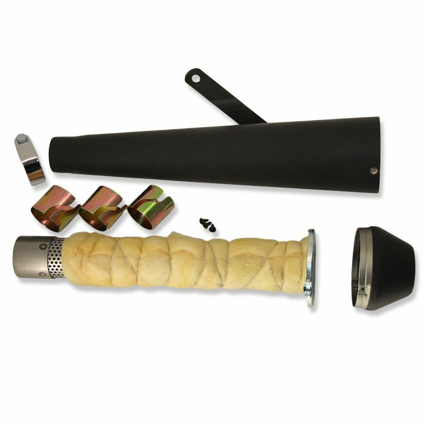 Black Racing Megaphone Silencer May Suit Honda XR Flat tracker | eBay