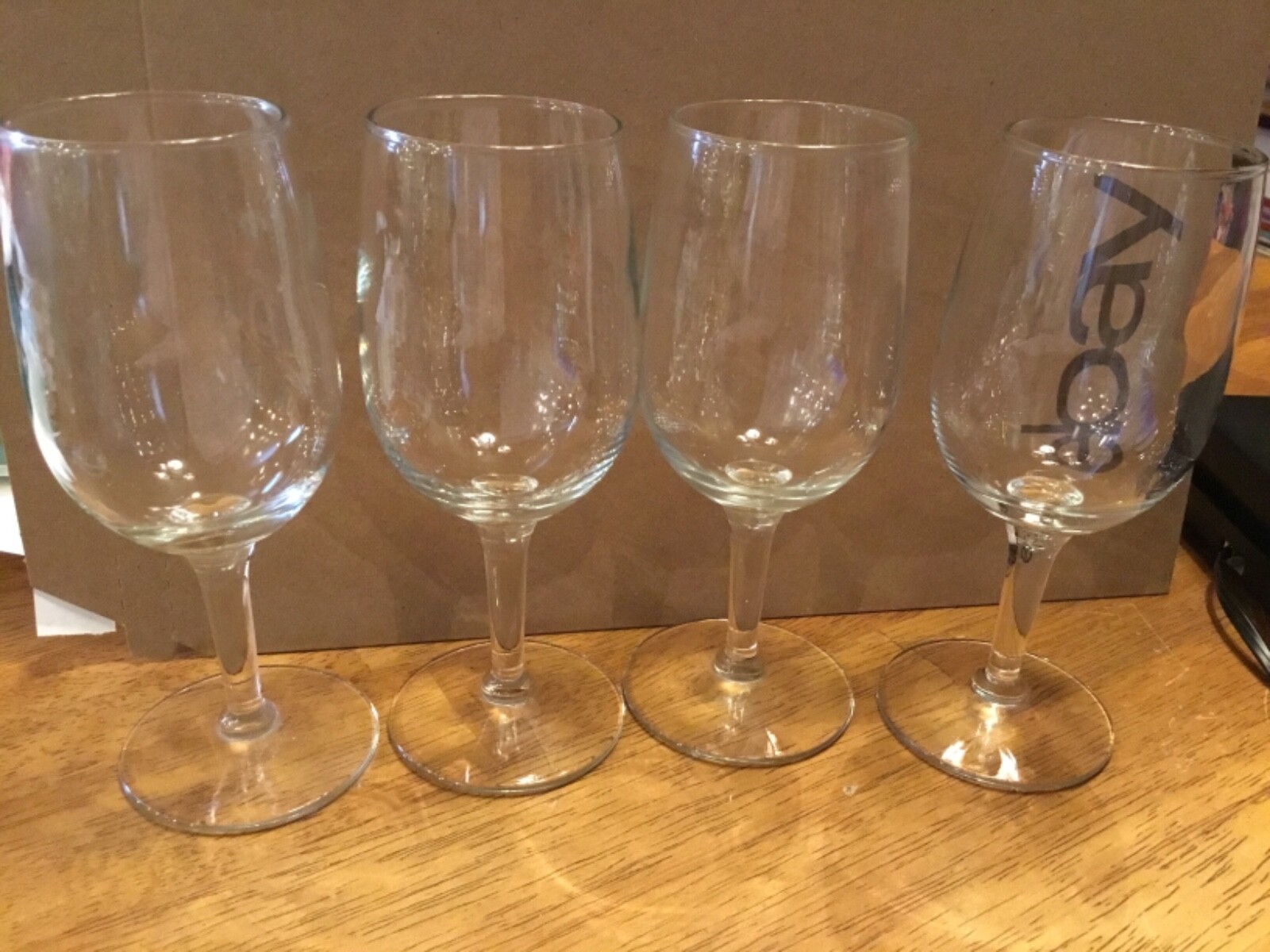 Set of 4 Rounded Glass Goblets. 6” Tall | eBay