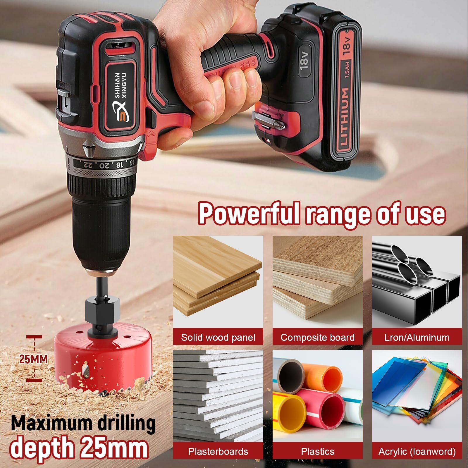 HOLE SAW KIT, Cuttex Tools Bi-Metal Hole Saw Kit 12 PCS Set,%8 Co MAX ...