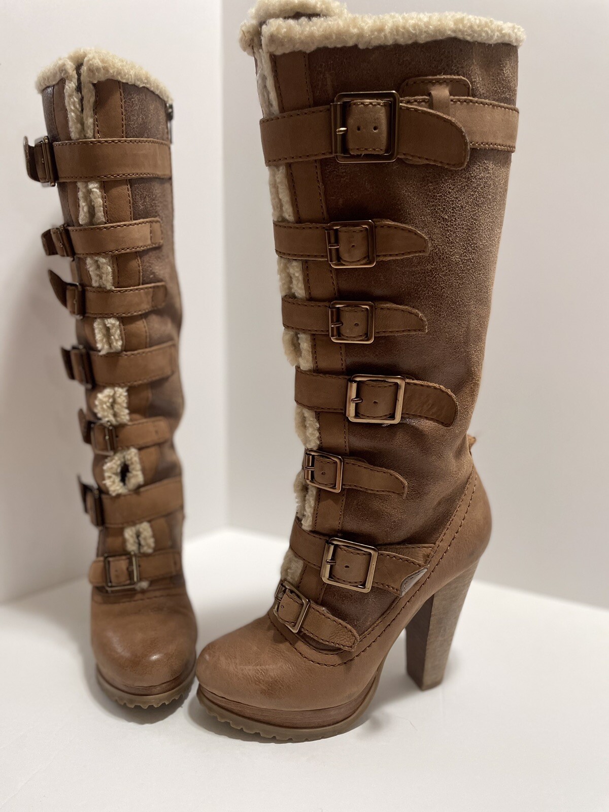 Womens REPORT FOOTWEAR ARMSTRONG BOOT-Brown-Size 6 - Gem