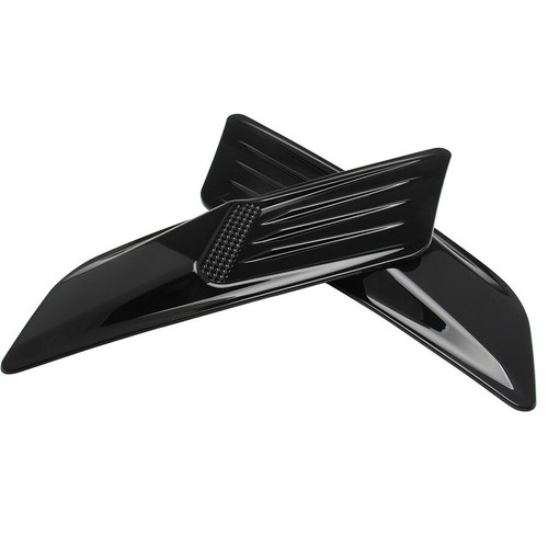 2PCS Black Hood Scoop Intake Vent For Racing Car Universal Hoods Vents ...