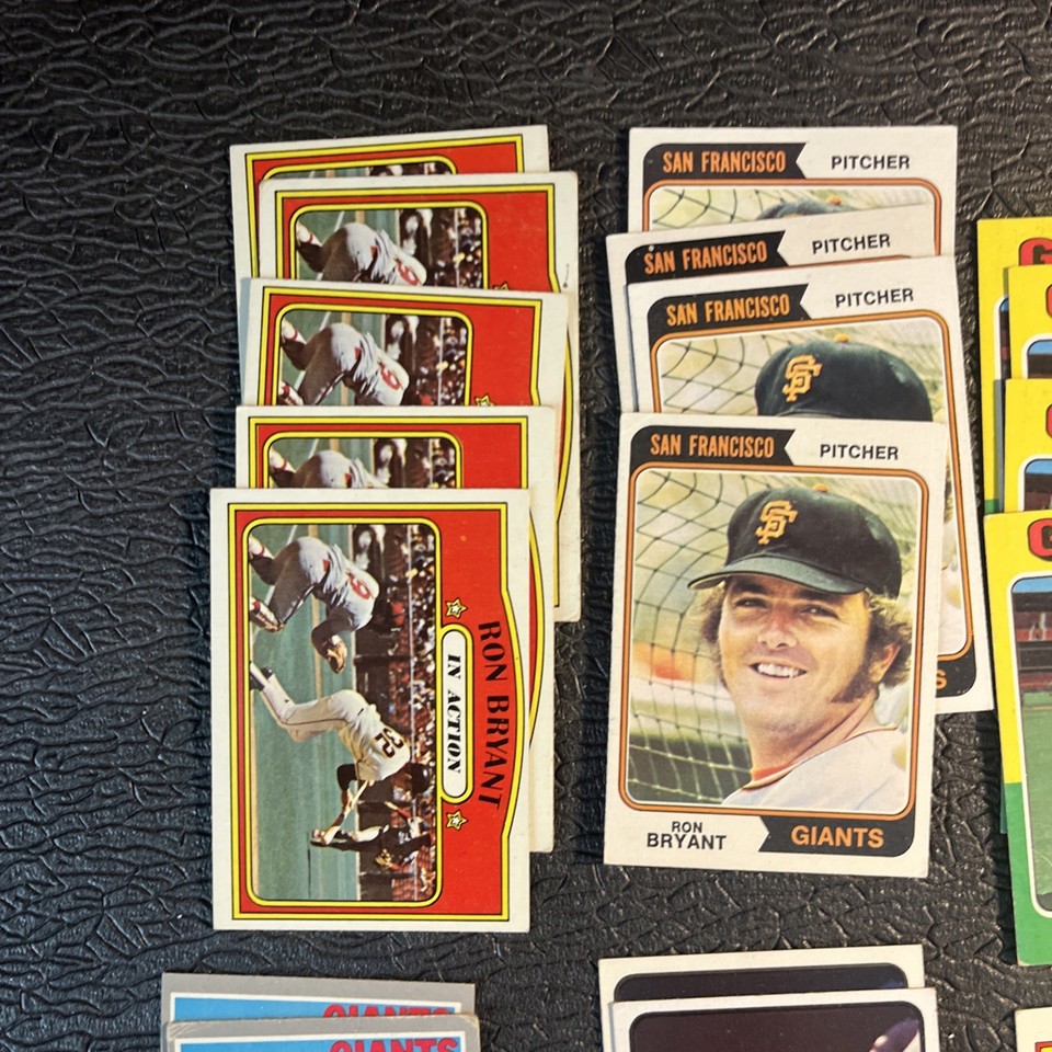 Lot of (26) Ron Bryant Vintage Baseball Cards | eBay