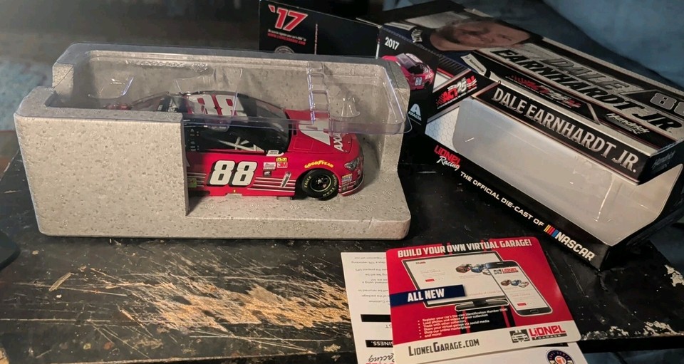 2017 Lionel Dale Earnhardt Jr Red Axalta Nascar Diecast 1:24 Scale Car ...