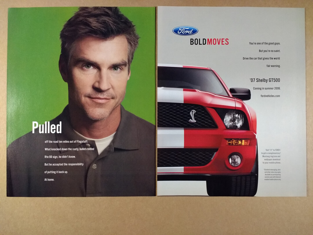 2007 Ford Shelby Mustang GT500 vintage print Ad | eBay