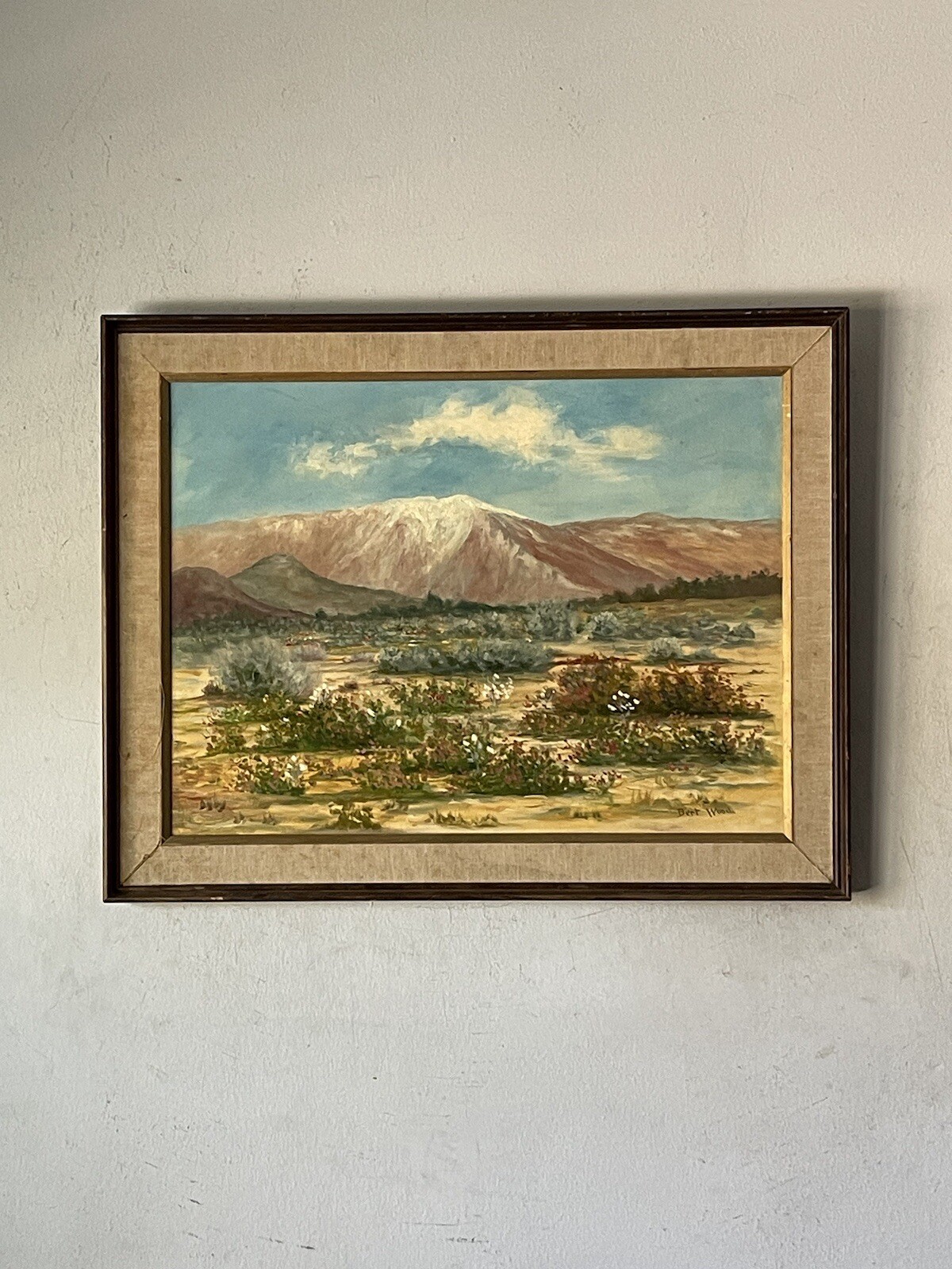 BERT WOOD ANTIQUE CALIFORNIA PLEIN AIR LANDSCAPE IMPRESSIONIST OIL ...