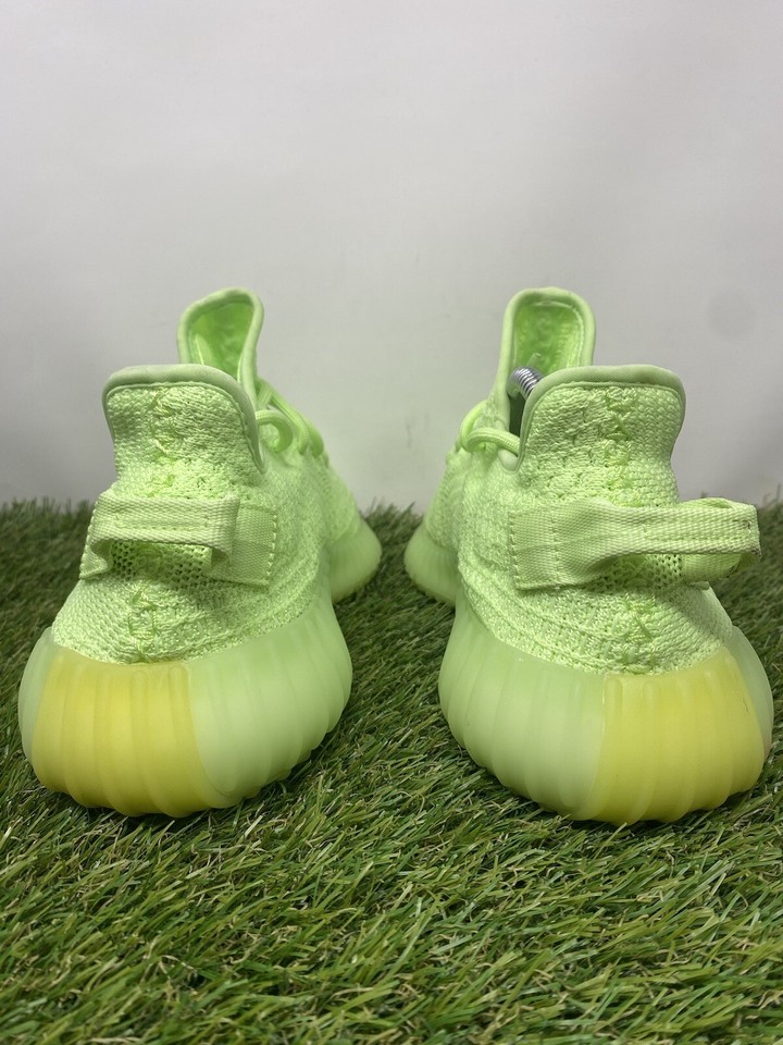 Yeezy Boost 350 V2 Sneakers Gid Glow Green Neon Comfortable Shoes Men’s ...