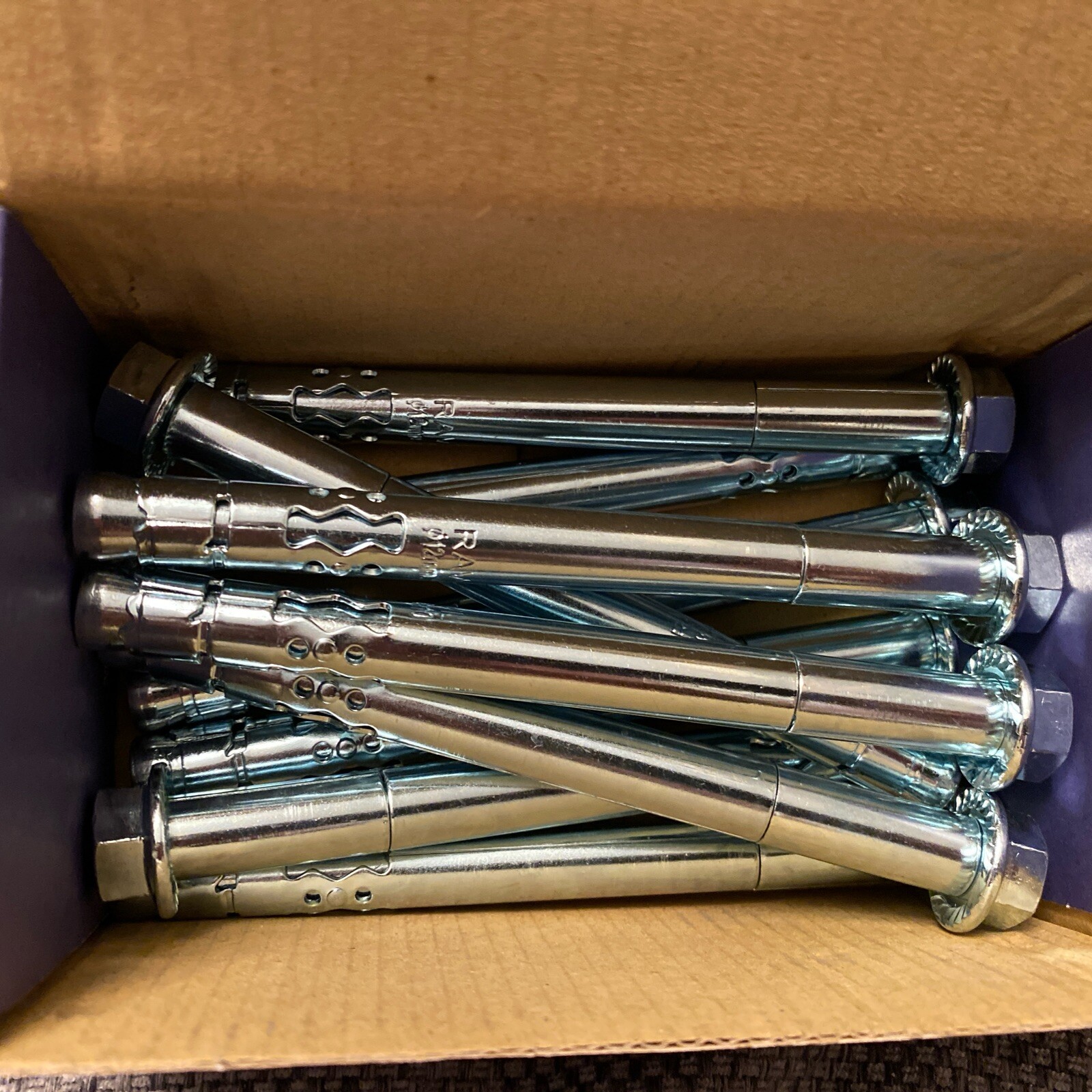 4 X Box of 10 RAWL RAWLPLUG Rawlok M10x130 Bolt Type Sleeve Anchor R ...