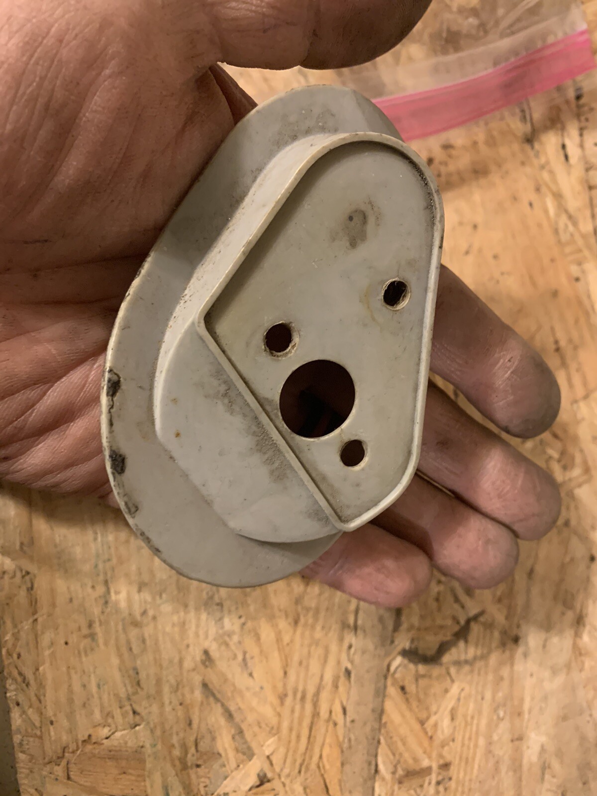 1970 GTO Lemans Throttle Cable Firewall Mount Block Escutcheon #2 | eBay