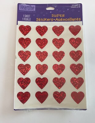 Vintage Hallmark Heartline Heart stickers NOS | eBay