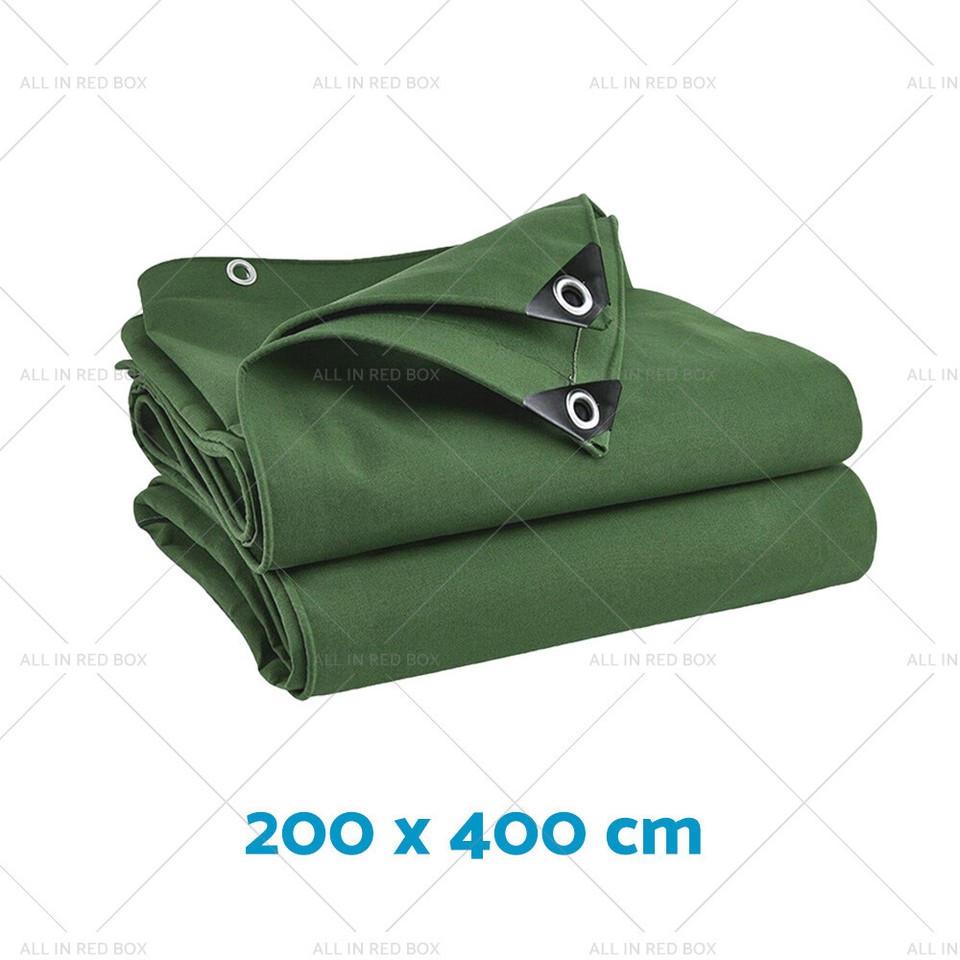 3 Types Army Heavy Duty Canvas Tarp Tarpaulin Sun Blocked Waterproof ...
