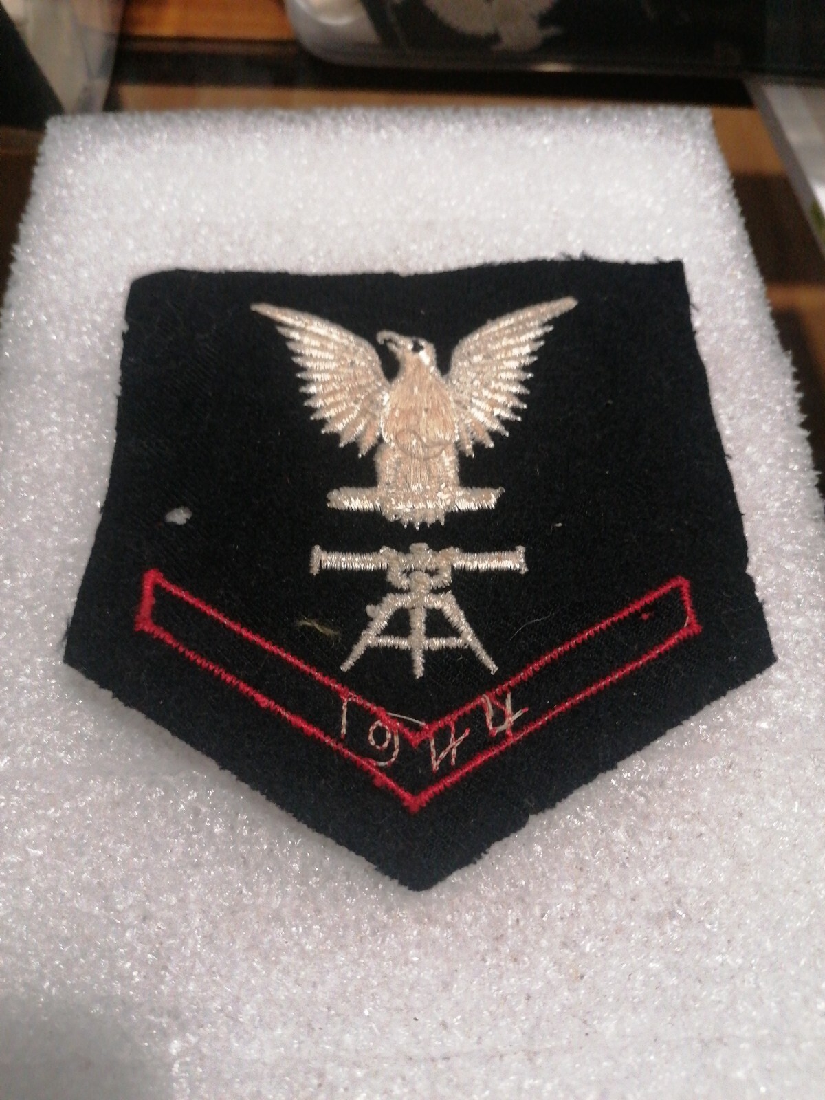 PATCH armee us NAVY THIRD CLASS SPÉCIALITÉ FIRE CONTROLMAN 44 ww2 ...