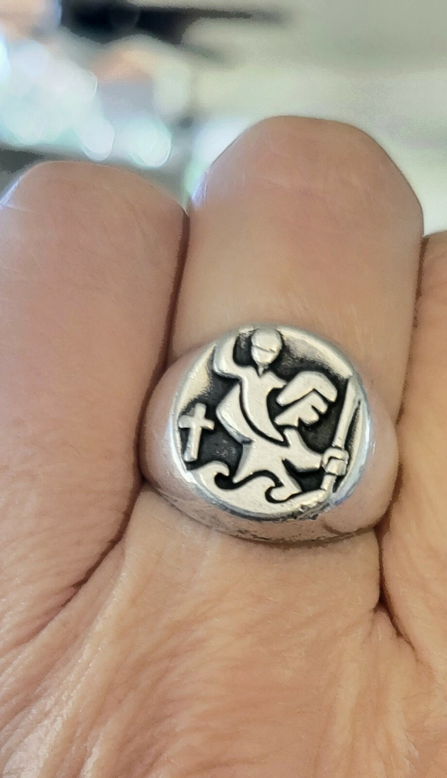 James Avery RARE St. Christopher Ring Vintage Piece, … - Gem