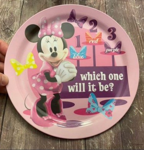 Zak Brand Disney Minnie Mouse Melamine Toddler Meal Dinner Plate | eBay