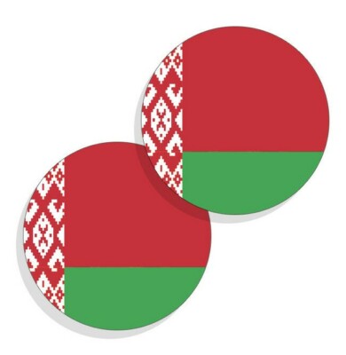 Belarus Flag Stickers Flag Decals Vinyl Indoor Outdoor Stickers Round 4 ...