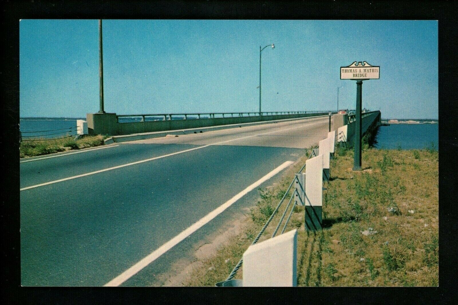 New Jersey NJ postcard Seaside Heights, Thomas A Mathis bridge | eBay