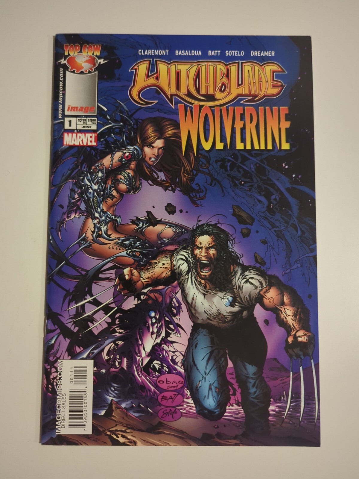 Witchblade Wolverine #1 Chris Claremont Marvel Image Comics 2004 NICE ...