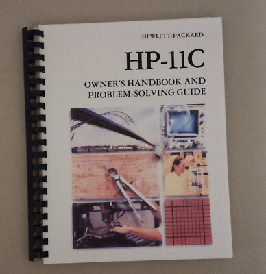 Manual for Hewlett Packard HP 11C Calculator | eBay