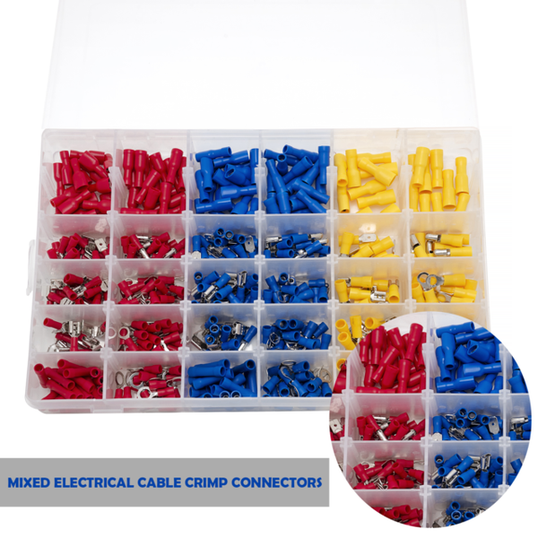 Trimming Shop WC3480 Crimp Connectors Terminal Slip Assortment Kit ...