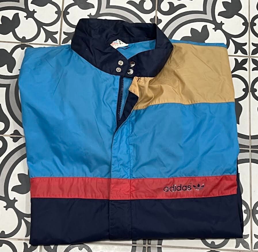 Vintage Adidas Trefoil 1990s Windbreaker Multi Color … - Gem