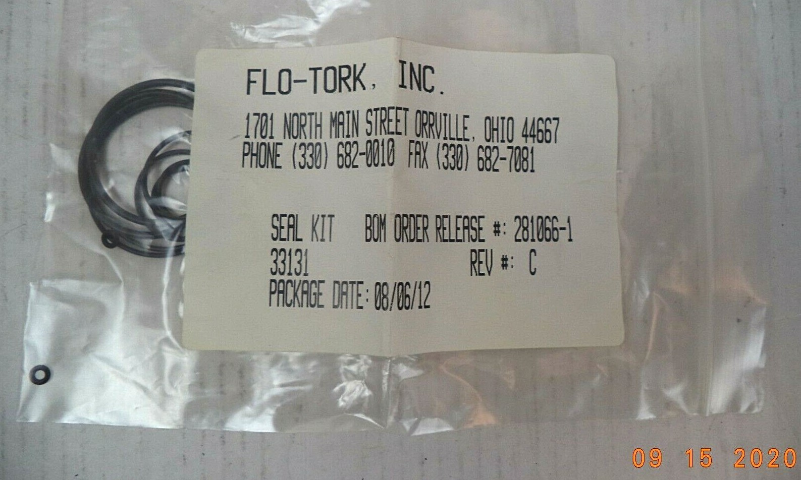 MOOG Flo-Tork Seal Kit, pn 33131 | eBay