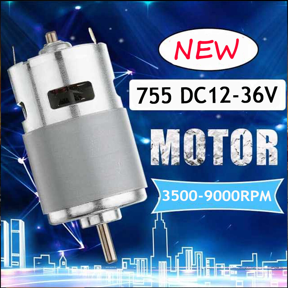 775 DC Motor 12V-36V 3500-9000RPM Large Torque Low Noise Motor Gear ...