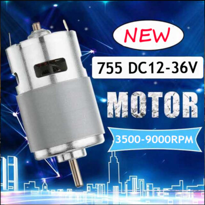 775 DC Motor 12V-36V 3500-9000RPM Large Torque Low Noise Motor Gear ...