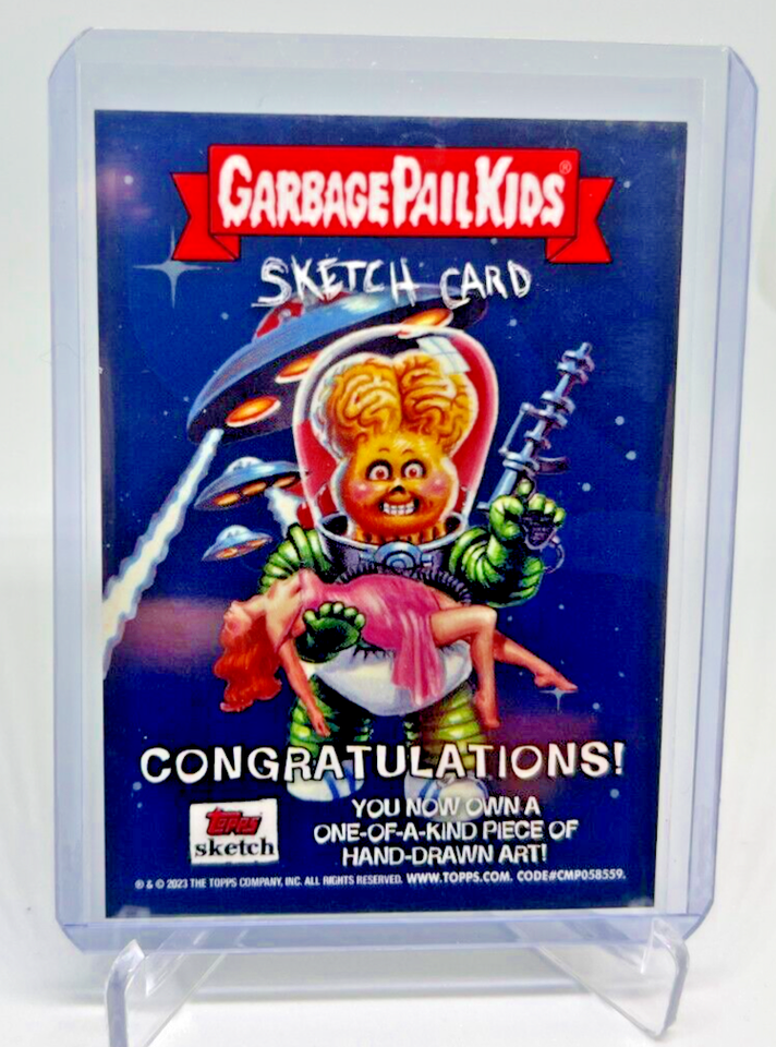 2023 Topps Garbage Pail Kids NASTY NICK Sketch Card 1/1 by Jeff Cox GPK ...